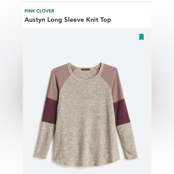 Pink Clover | Tops | Pink Clover Austyn Long Sleeve Knit Top | Poshmark